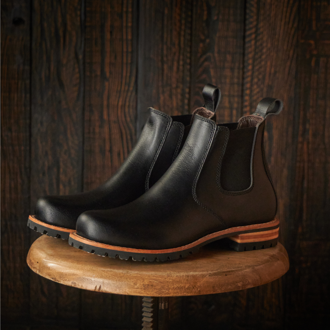 Chelsea Explorer Leather Boots 6" (Raven Black) Goodyear Welted – Craft ...