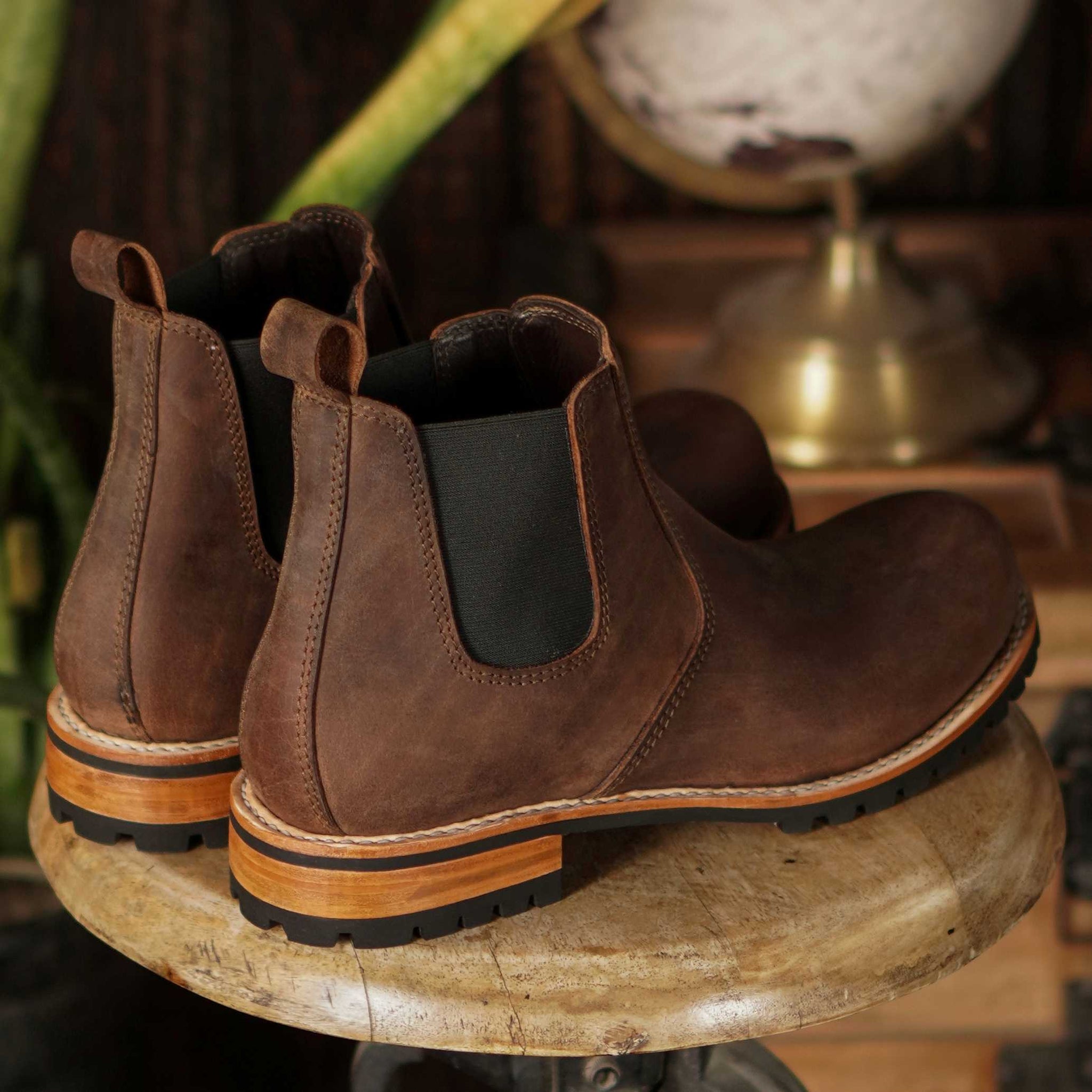 Chelsea Explorer Leather Boots (Vintage Brown) Goodyear Welted – Craft ...