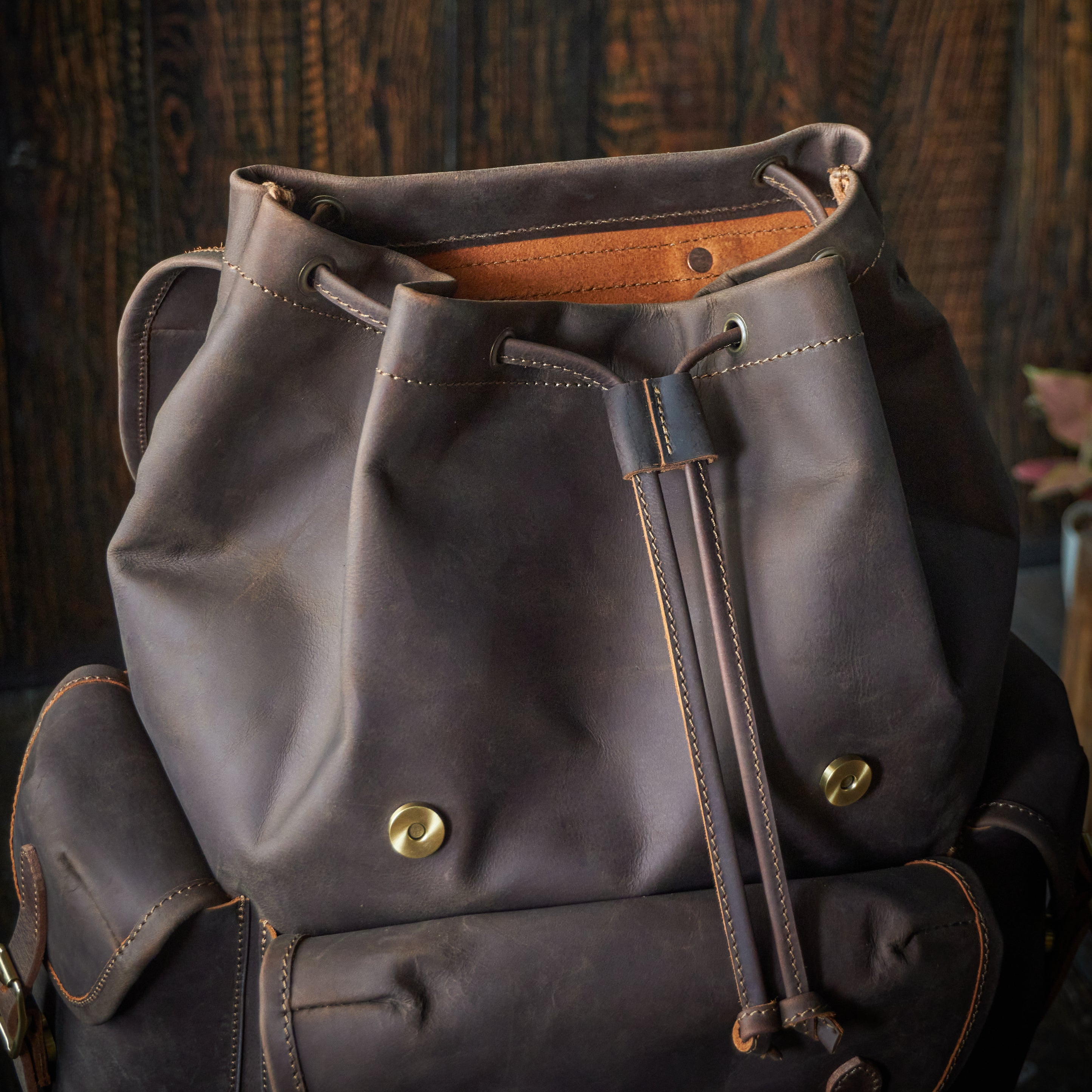 Vintage Bergan Leather Backpack (Vintage Brown) – Craft & Glory