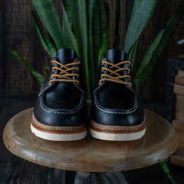 Moc-Toe Shoes (Raven Black) Goodyear Welted – Craft & Glory